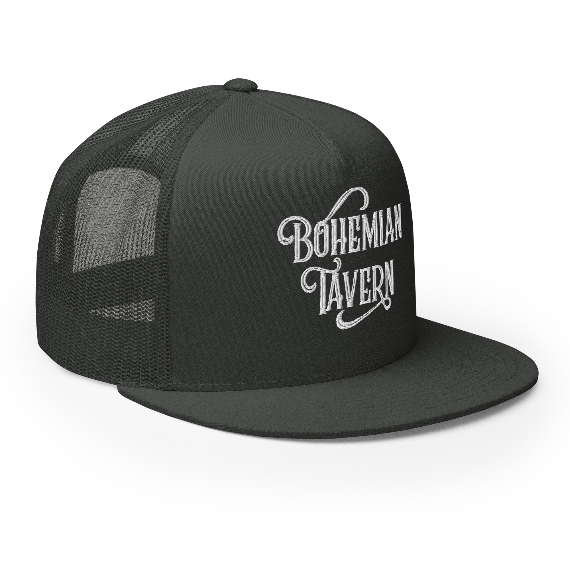 Bohemian Tavern | Trucker Hat | White Lettering | Bout It Merch