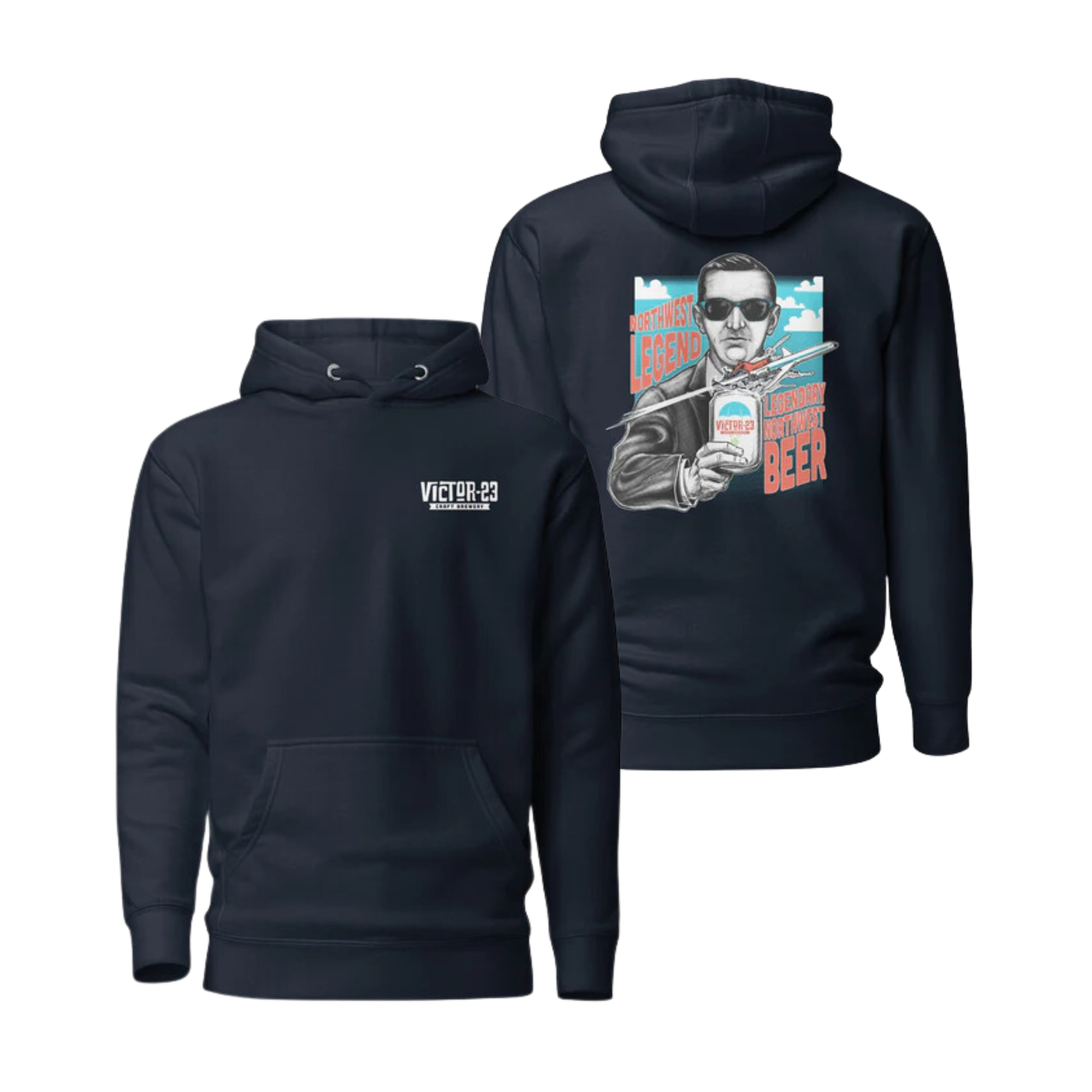 Premium Cotton Hoodie | DB Cooper Legend – Bout It Merch